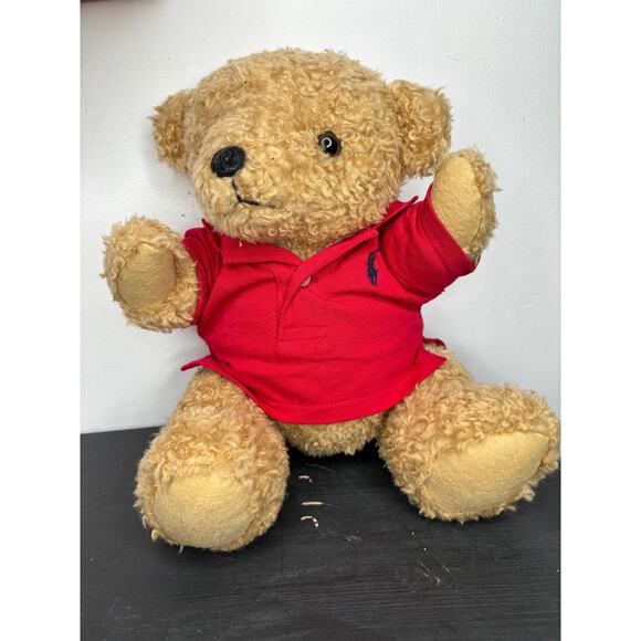 Ralph Lauren | Toys | Vintage Red Shirt Ralph Lauren Polo Bear Plush ...